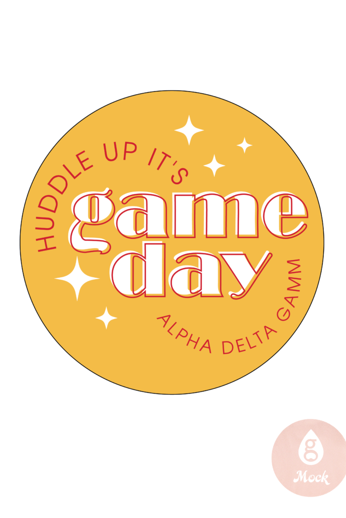 Game Day Button or Sticker | Geneologie