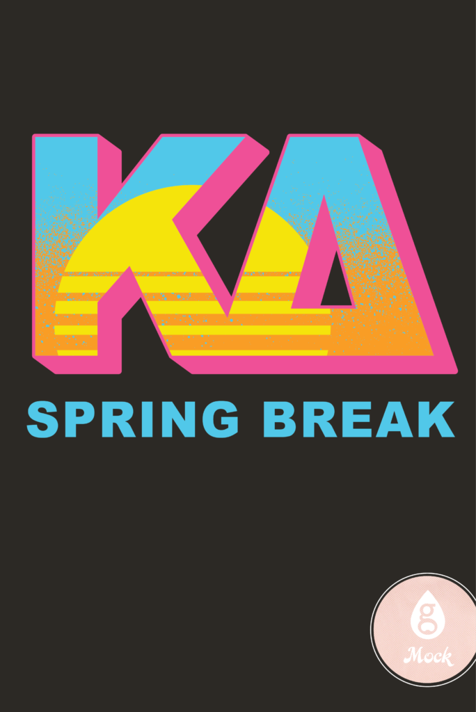 Kappa Delta Spring Break Letters Art | Geneologie